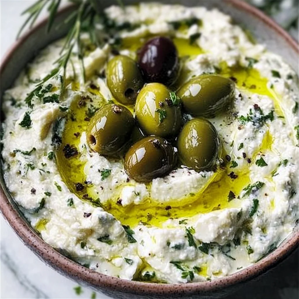 Olive Lovers’ Dream Dip – Creamy Feta & Green Olive Spread